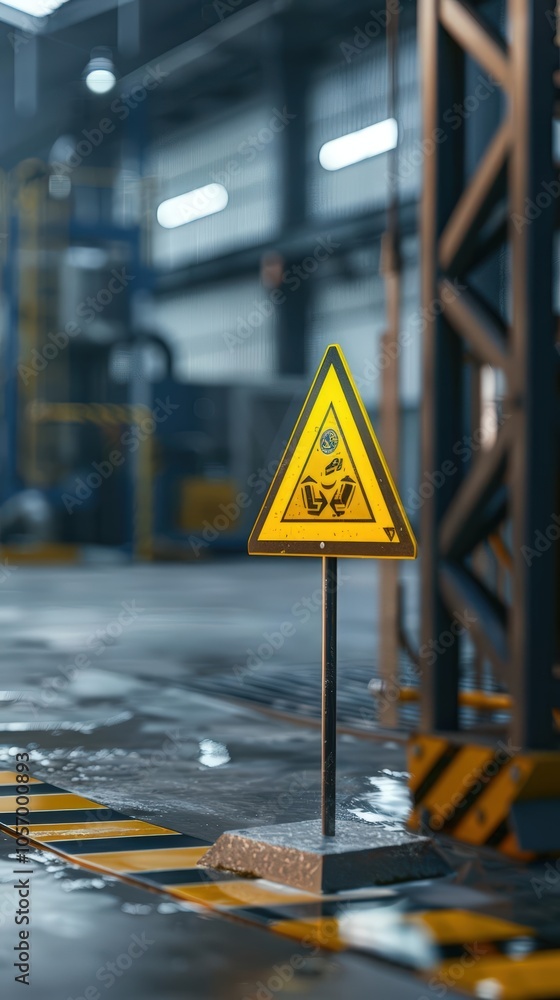 Create immersive 3D renders of safety signage and warnings, promoting ...