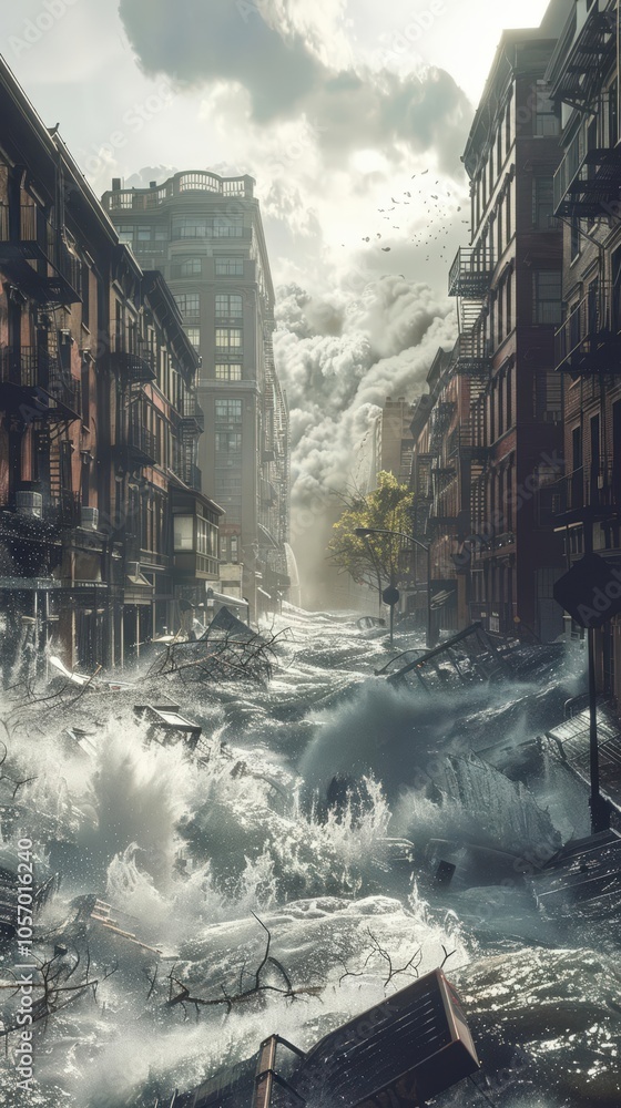 Illustrate the chaos of natural disasters with realistic 3D renders of ...