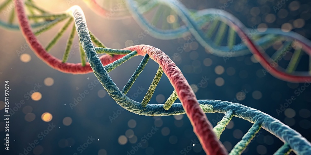 Tilt-Shift Photography of Curved P Arm Fibers in Chromosome Stability Research Stock ...