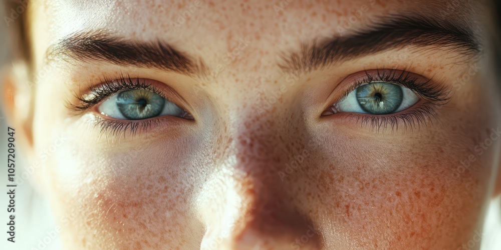 Stark contrast between flawless skin and hives on a woman’s face ...