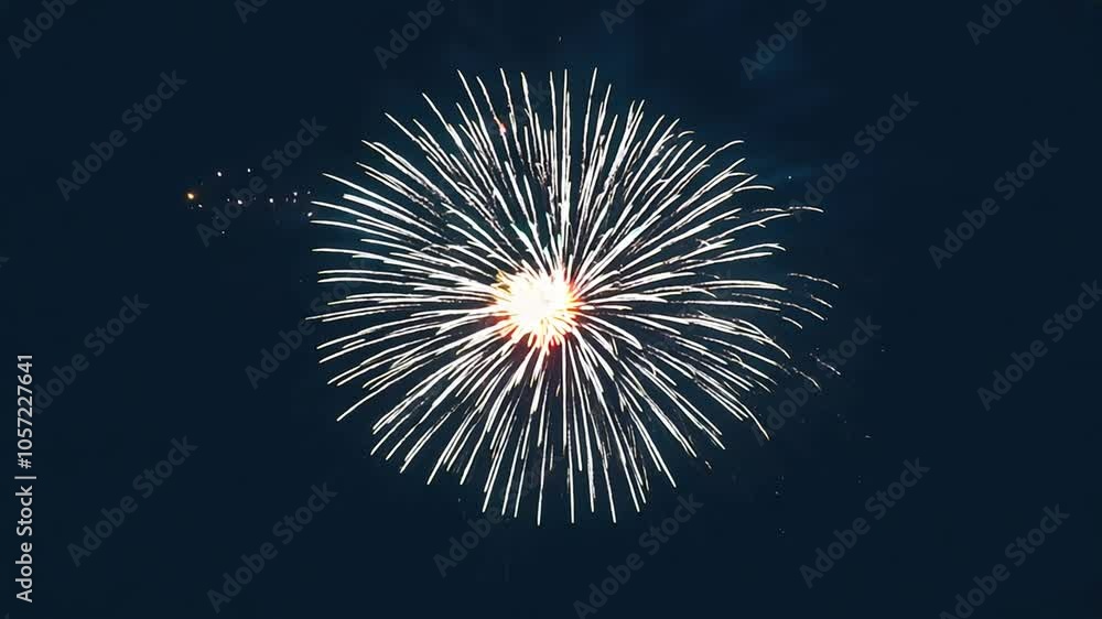 background 3d rendering firework Bloom dark fireworks explosion ...