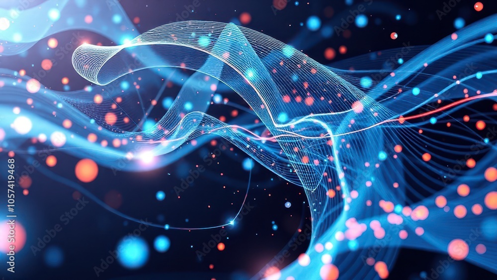 Visualization of AI image generation process, showing neural network ...