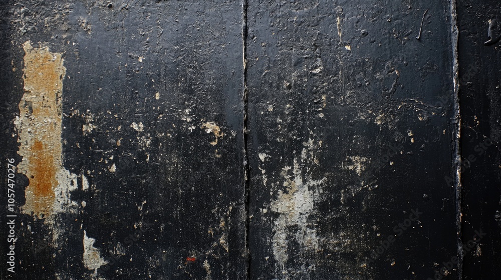 Distressed texture on a dark backdrop featuring a weathered wall with ...