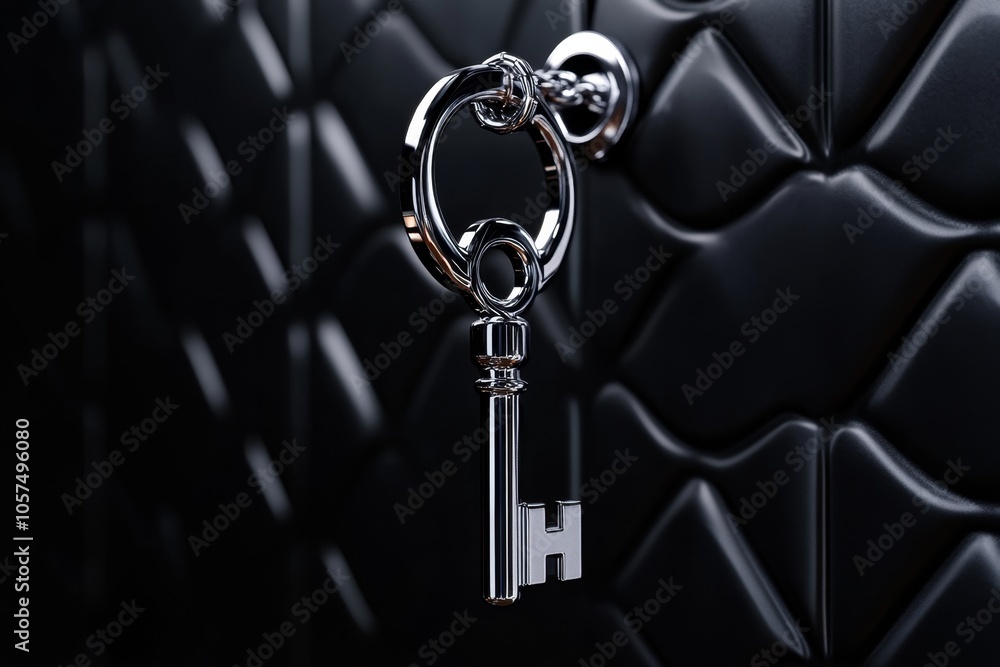 Line drawing of a jail cell key hanging, capturing the symbolism of ...