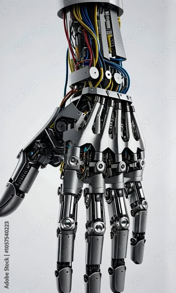 background olated robot hand a robot arm hand android cyborg finger ...