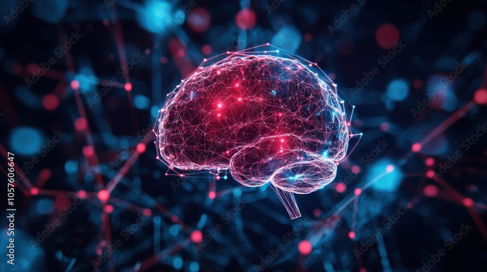 AI-powered deep learning algorithms visualizing large datasets Stock ...