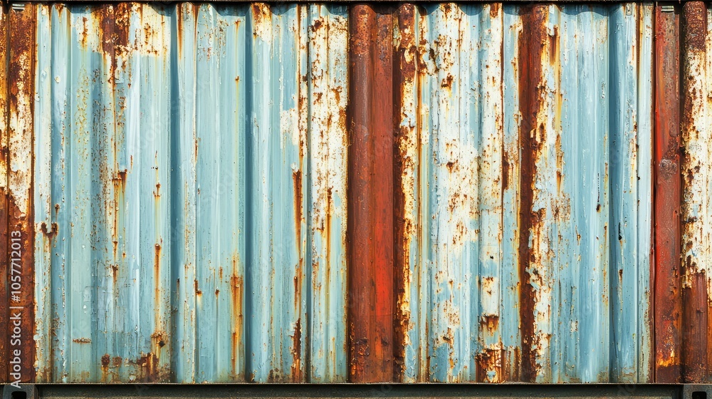Rusty Industrial Metal Wall with Corrosion Effects Stock Illustration ...