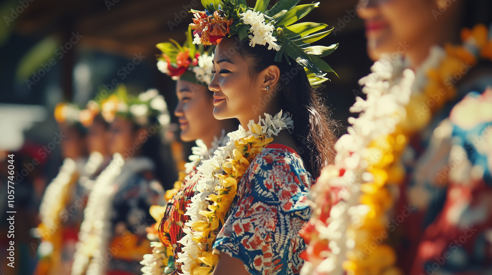 Foto de Hula Festival, a large stage in the middle of the open air with ...
