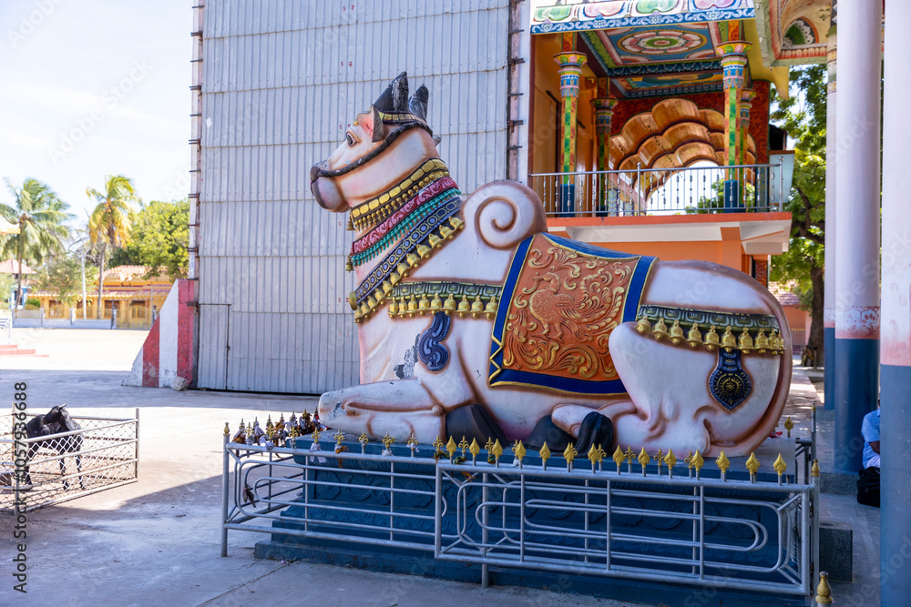 Nanthi Nagapoosani Amman Kovil, Nainativu, Jaffna, Sri Lanka Stock ...