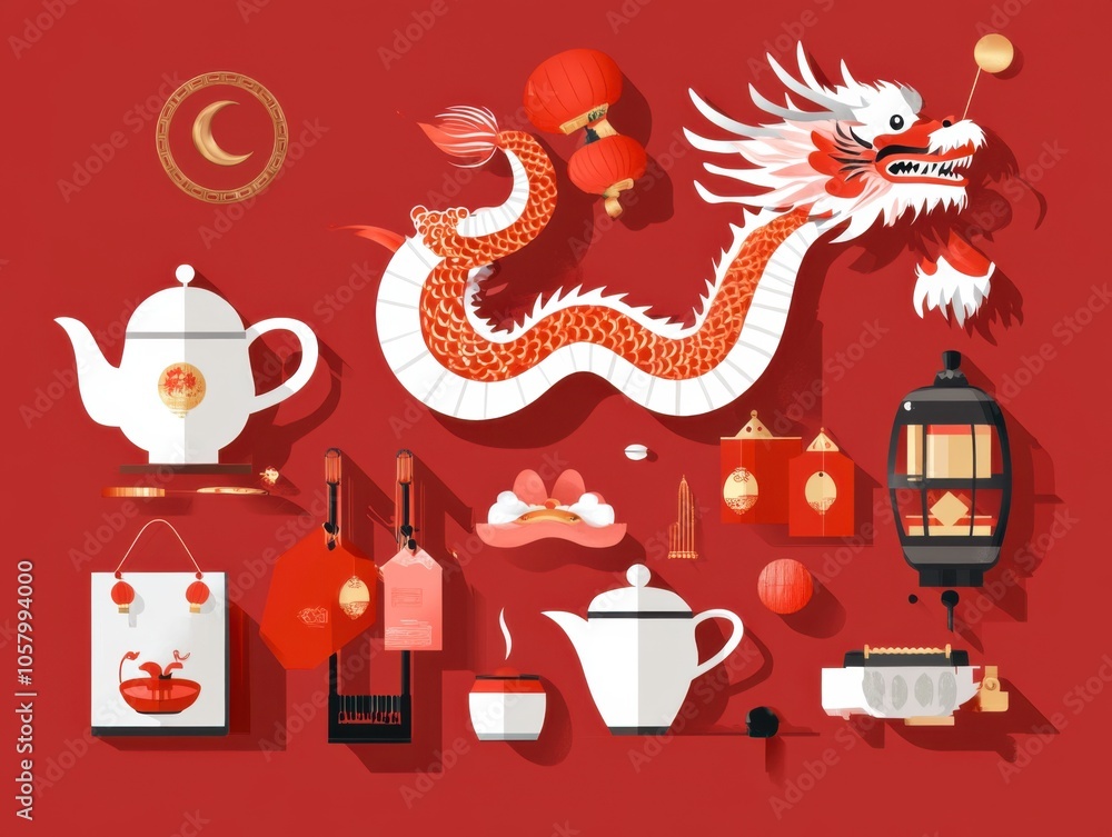 Celebrate the rich traditions of chinese new year with vibrant symbols ...