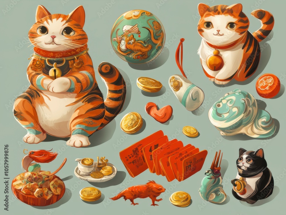 Explore the vibrant world of lucky symbols and feng shui items ...