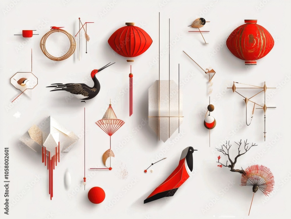 Traditional chinese icons collection a visual exploration of cultural ...