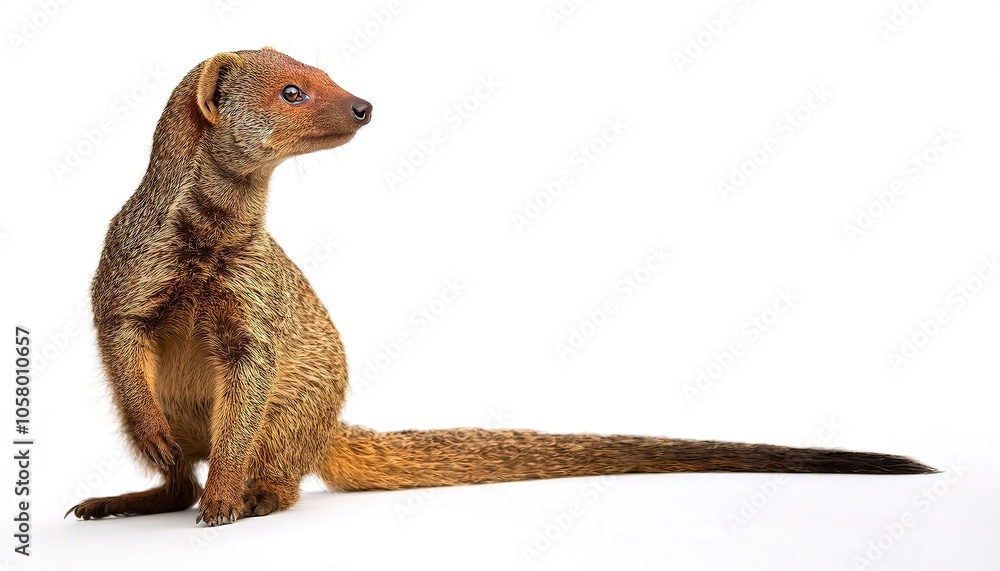Poster mongoose is a small terrestrial carnivorous mammal with long ...