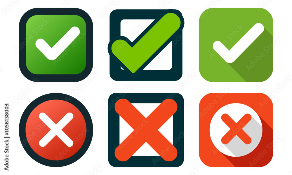 Grafika wektorowa Stock: Checkbox checkmark square icon vector or ...