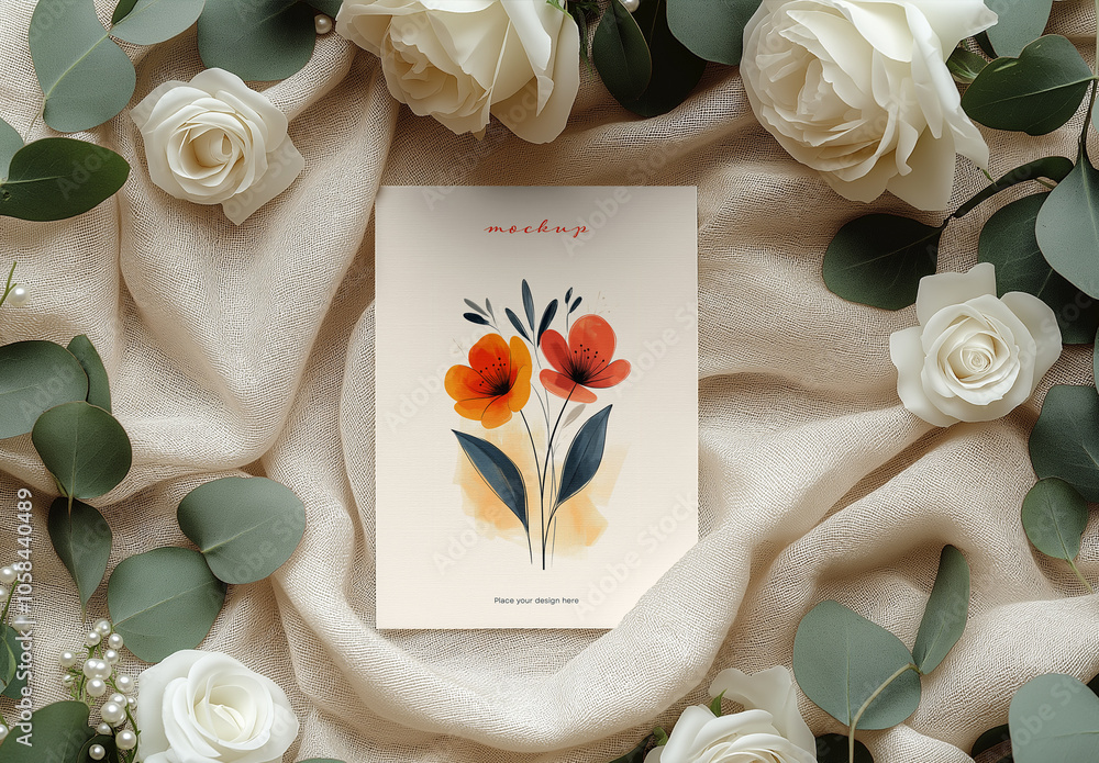 Realistic Greeting Card Mockup – AI-Generated Design for Holiday ...