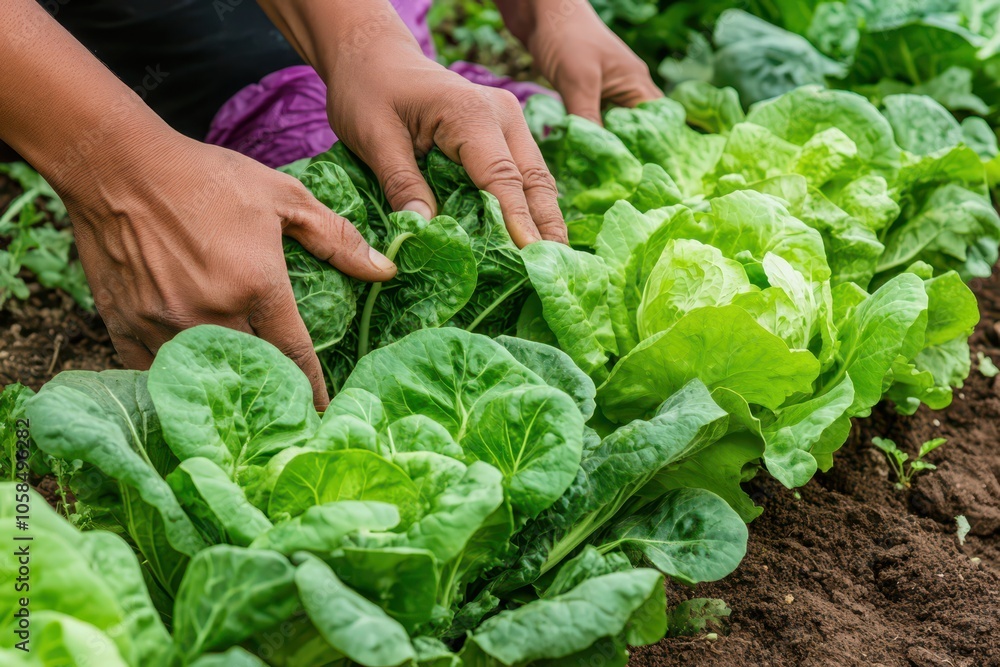Vibrant community garden where diverse people come together to plant ...