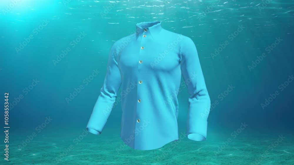 Stain remove from cloth animation 4k render. 3d animation of cloth ...