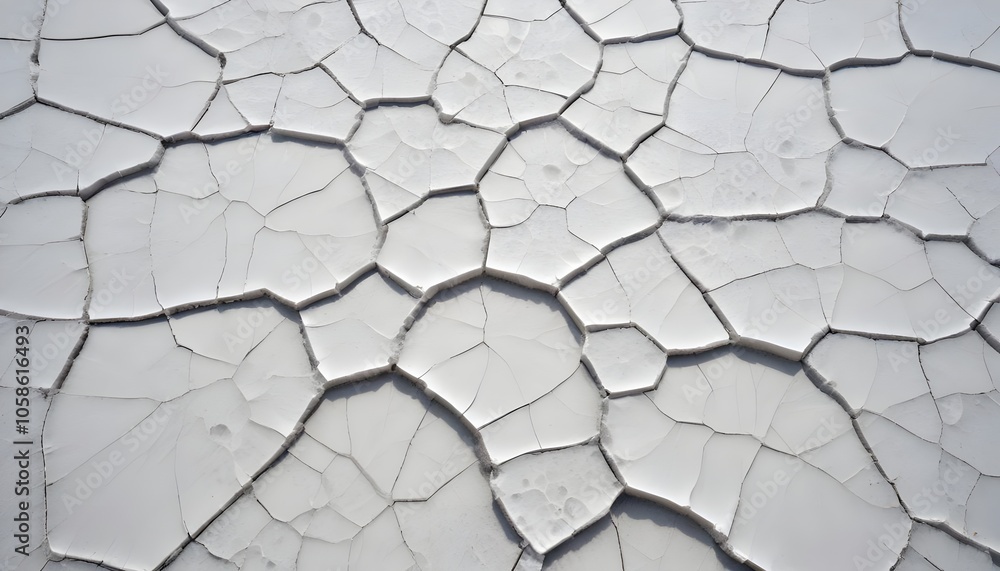 High-Contrast Cracked Salt Flats Texture with Natural Tile Patterns ...