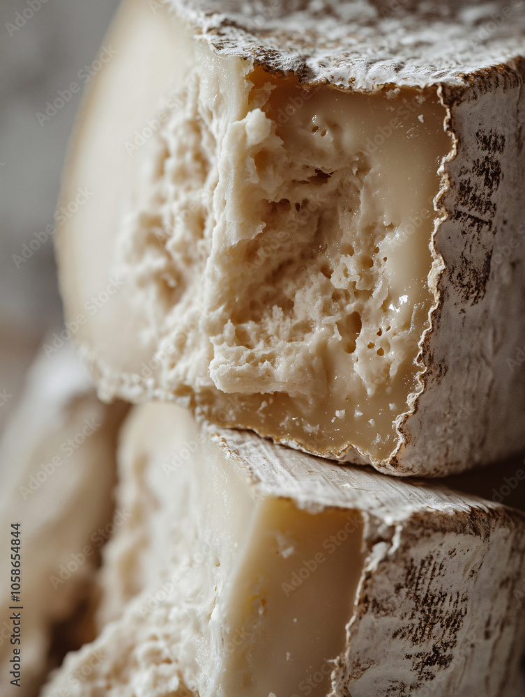Processed texture of radomer or maasdam yellow cheese with large holes ...