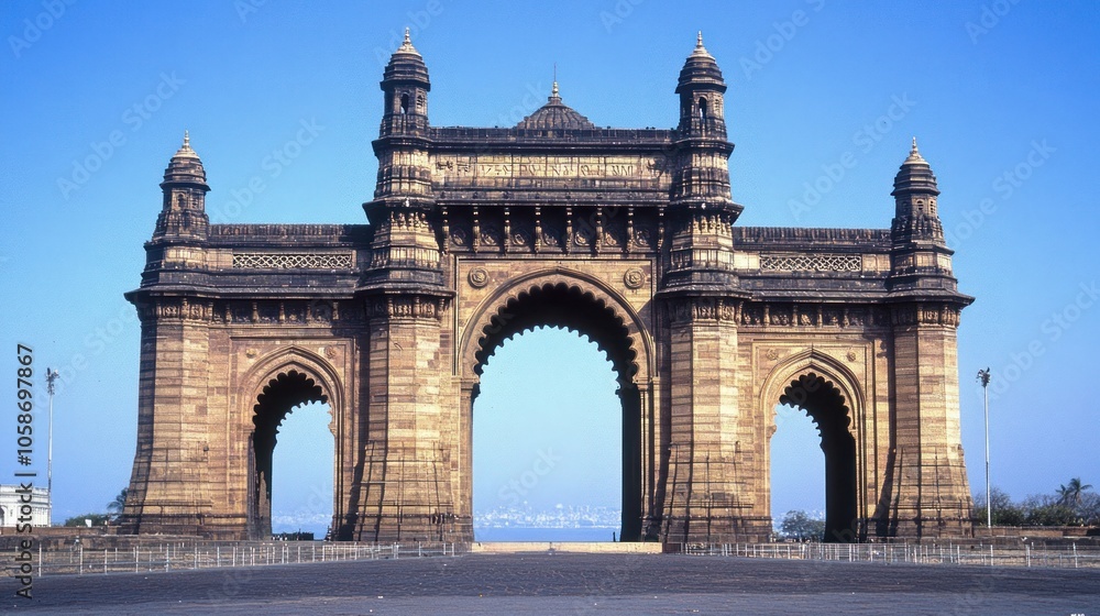 The Gateway of India, a 20th-century arch monument built to commemorate ...