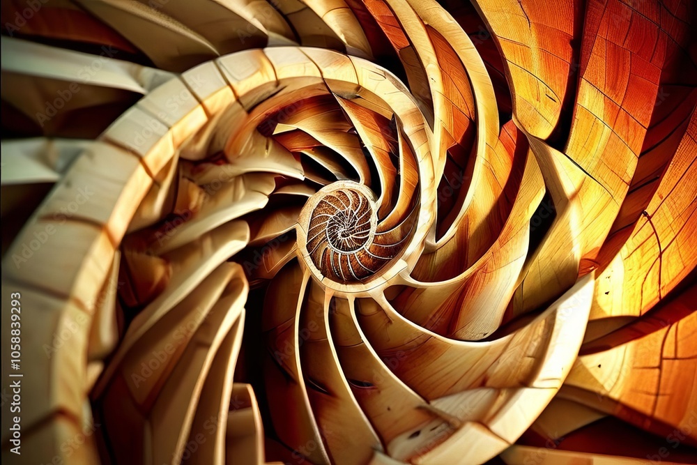 fibonacci sequence a fibonacci sequence background adding a sens Stock ...