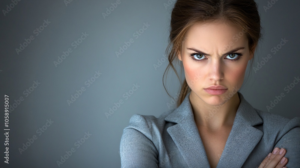 Female employee in a formal complaint meeting with the HR department ...