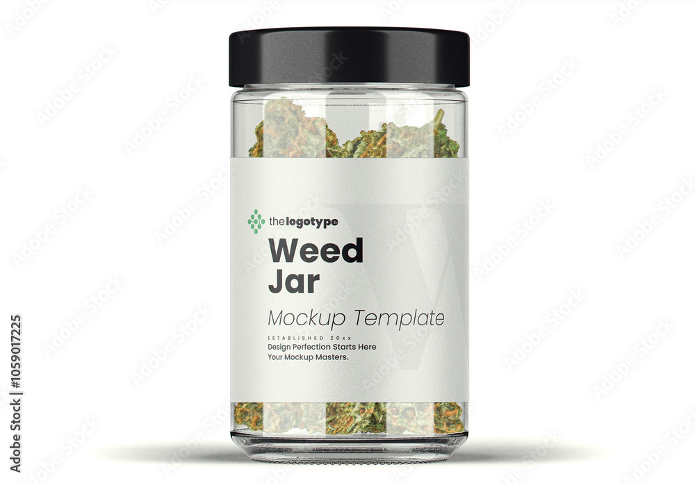 Weed Jar Mockup Stock Template | Adobe Stock