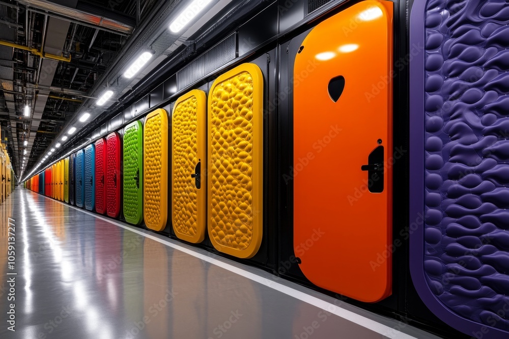 Organized data warehouse dashboard with large, color-coded blocks ...