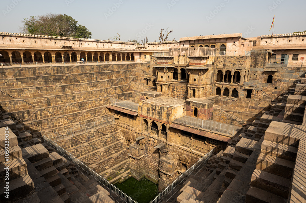 The oldest stepwell in India. Chand Bawri is located in the state of ...