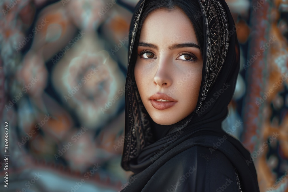 Beautiful middle eastern woman wearing abaya Beautiful middle eastern ...