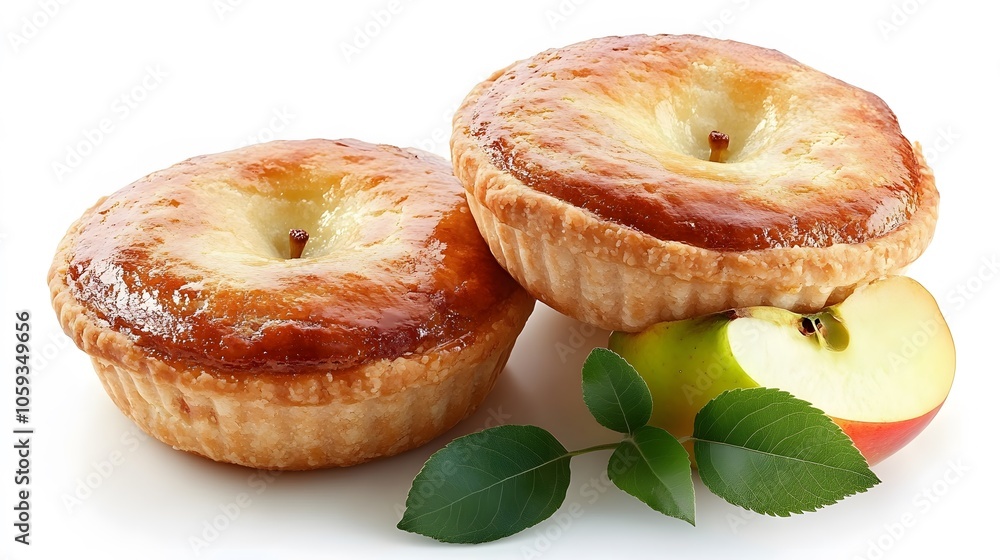 Food, Apple Pie, White Background, Photo Realistic, Abstract Image ...