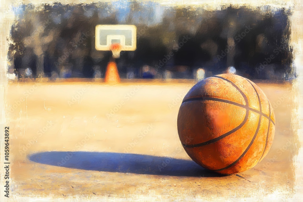 Grunge basketball background , highlighting the rugged nature of the ...