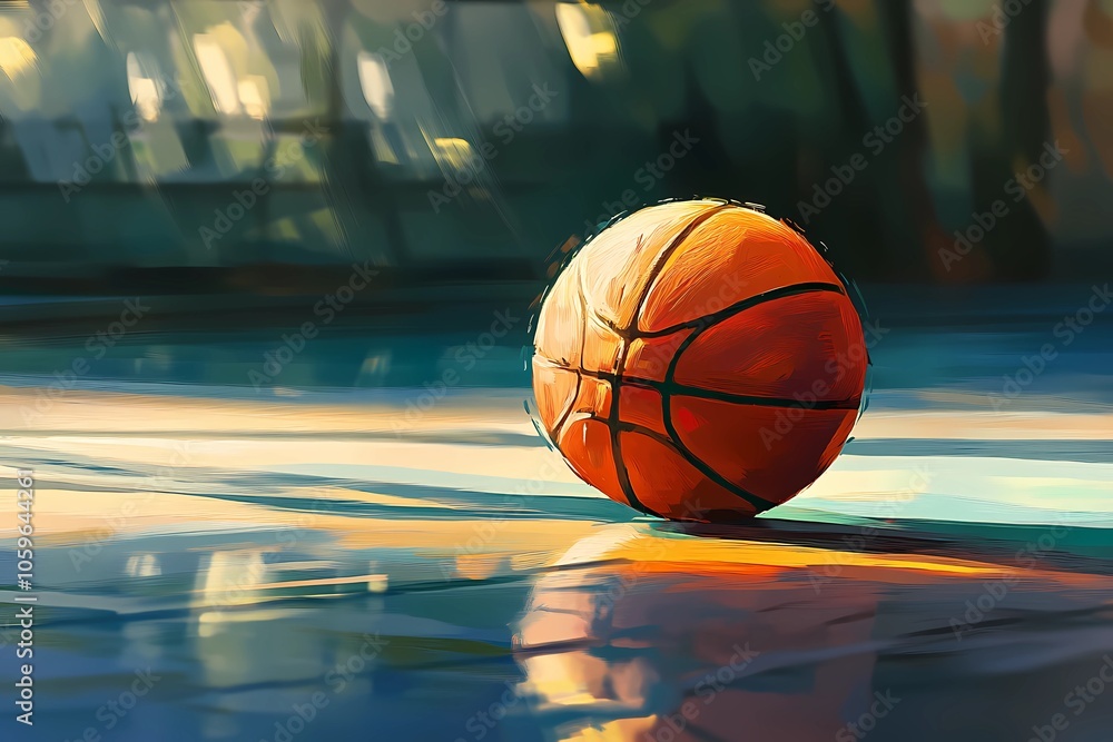 Grunge basketball background , highlighting the rugged nature of the ...