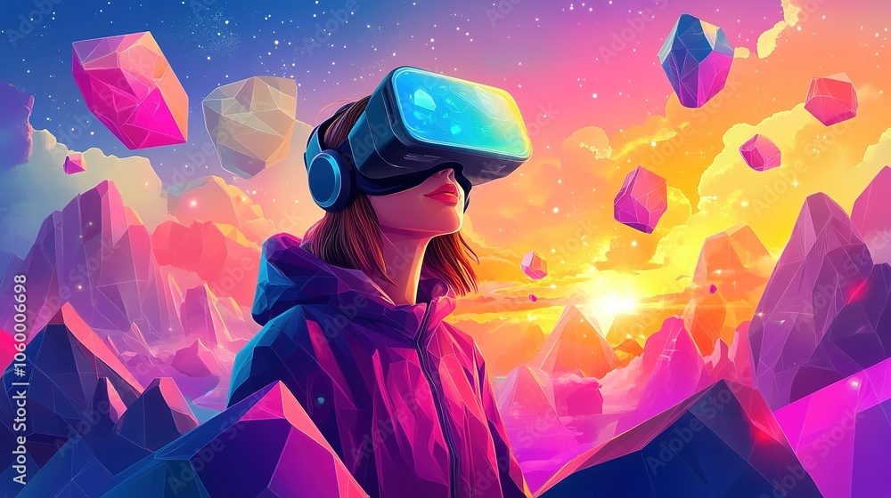 Bright and engaging vector illustrations for AR experiences, adding ...