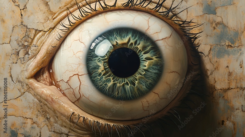 hyperrealistic image of a single, empty eye socket, staring blankly ...