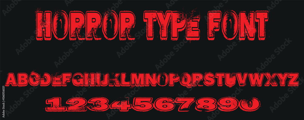 Horror dark lettering tattoo vector type font. grunge style Y2k type ...