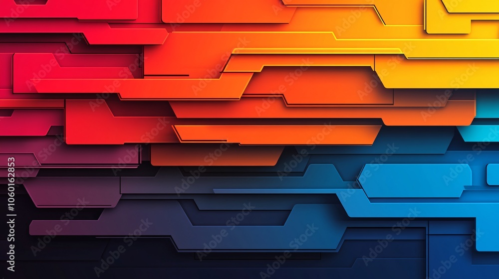 Modern vector design illustrating leadership levels with dynamic color ...