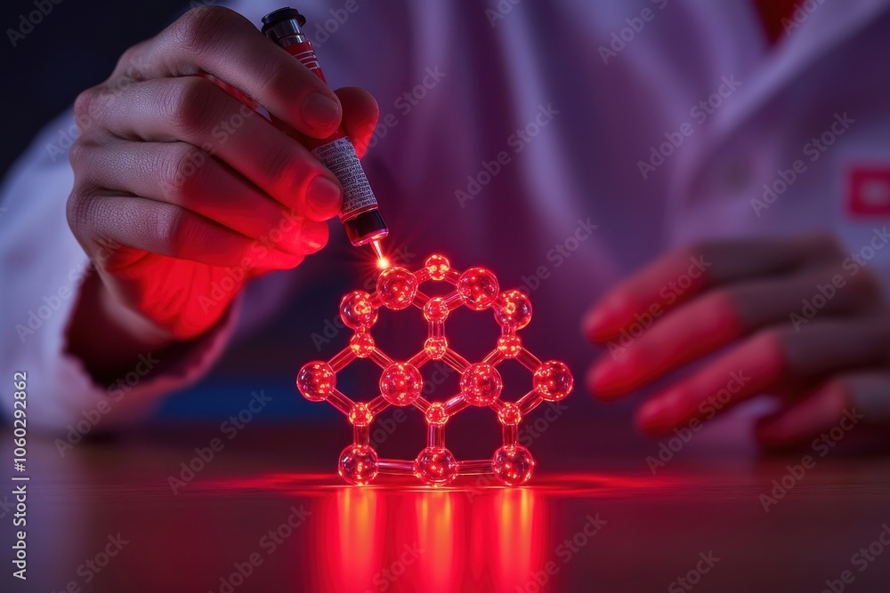 Scientist illuminates molecular structure with laser pen to explore ...
