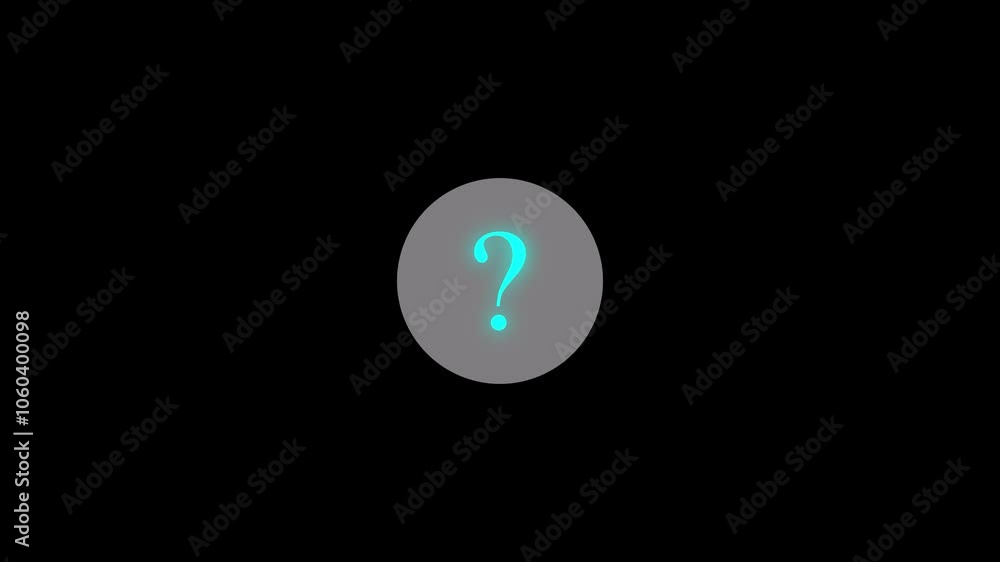 Question Mark Background. Flying Through Glowing Multiple Color ...