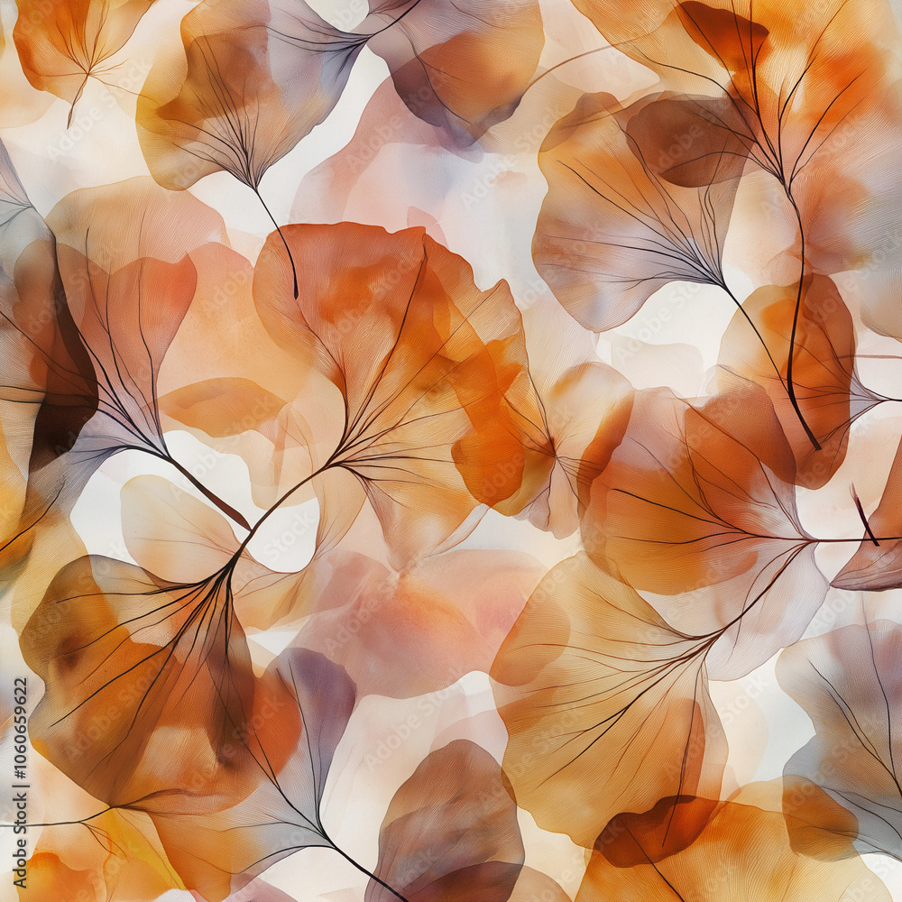 Set against a neutral cream background, the design emphasizes an autumn ...