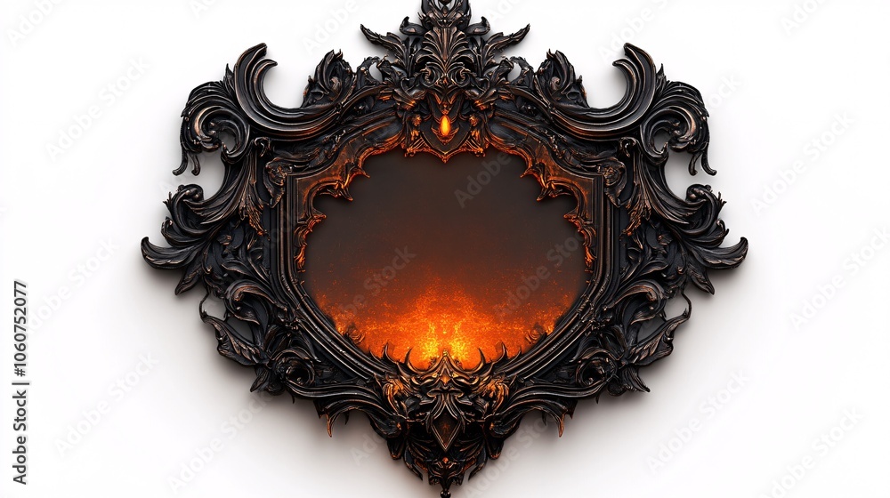Explore the enchanting game design of a magic mirror with an ornate ...