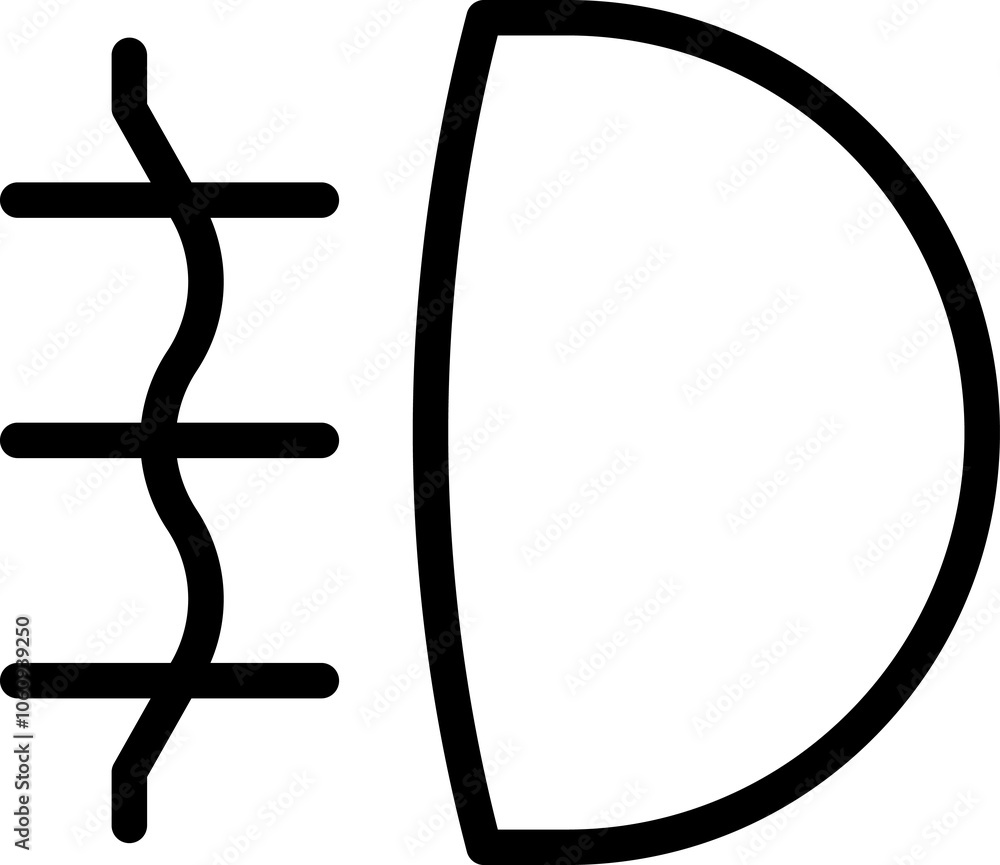 Headlight, light indicator dashboard icon. Vector high beam. Car light ...