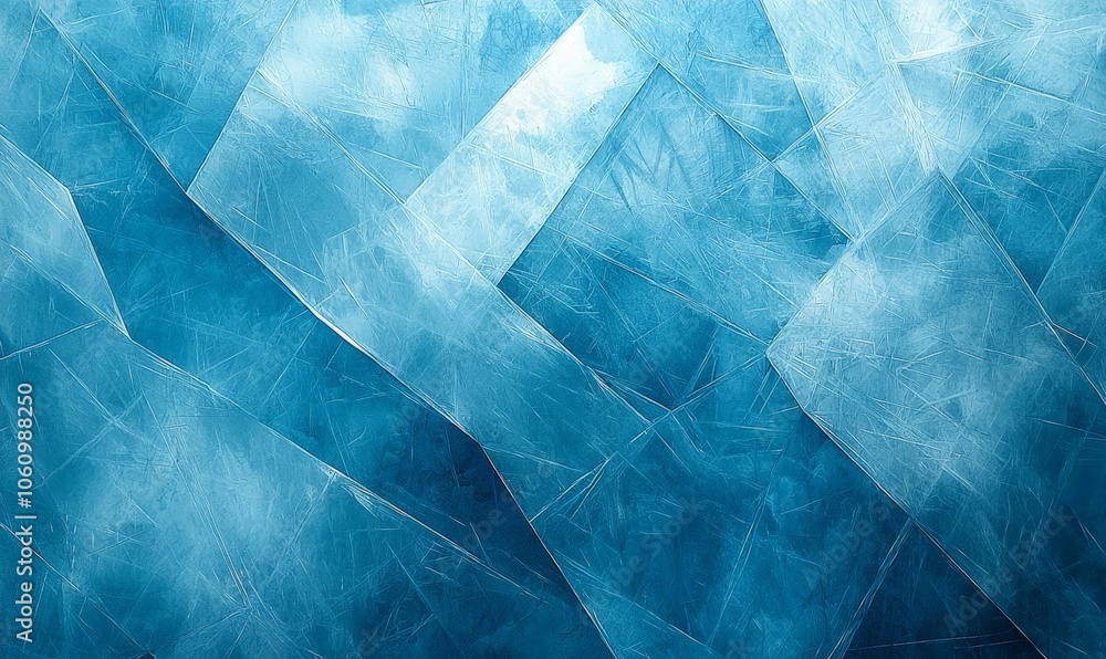 Abstract icy blue textures with layered patterns creating a cool ...