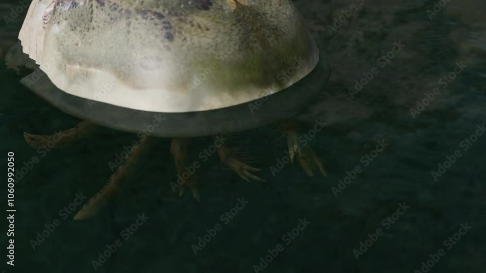 Animation of the giant extinct Eurypterid Hibbertopterus scouleri ...