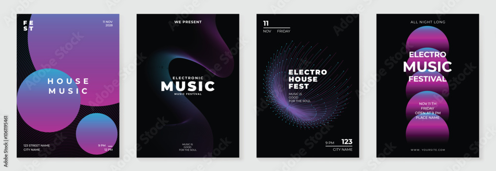 Music Poster Design Vector Music Festival Poster Design Template