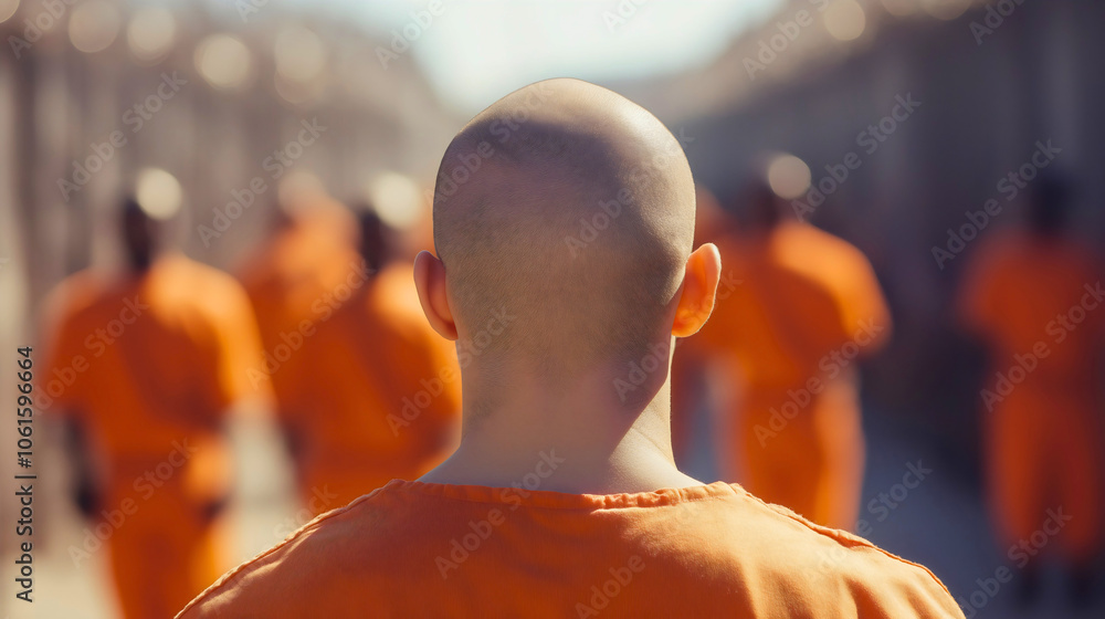 Confined prisoner jail freedom, restrained captive punishment gang ...