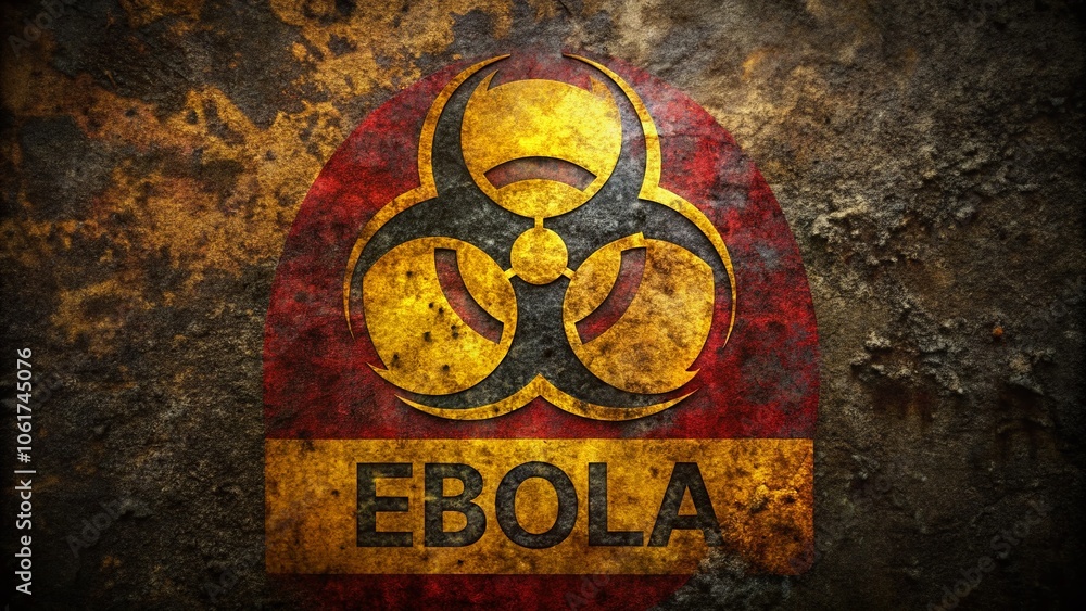 Abstract Grunge Alert Symbol for Ebola Virus Awareness - Viral ...
