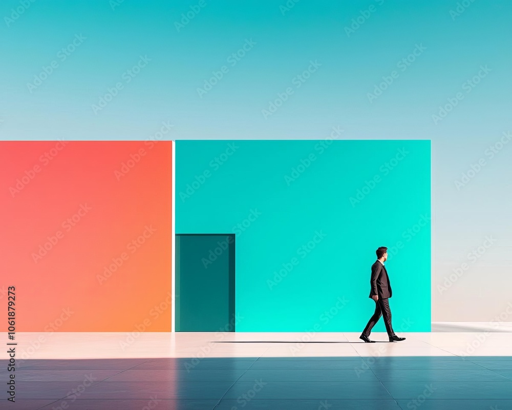 Asset manager building independent portfolio front view showing ...