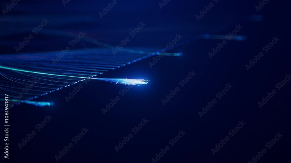 Loopable Close-up Animation of Colorful Branching AI Neural Network ...