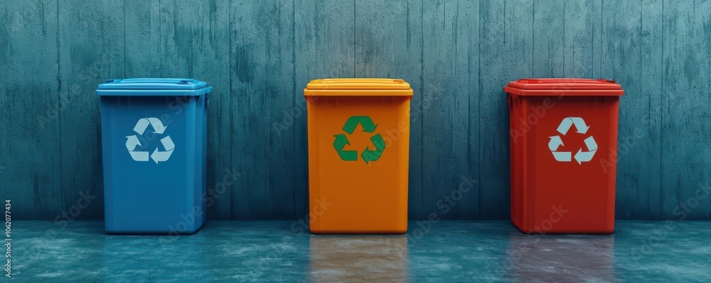 Visualization of a Recycle Today, Save Tomorrow poster, displayed at a ...